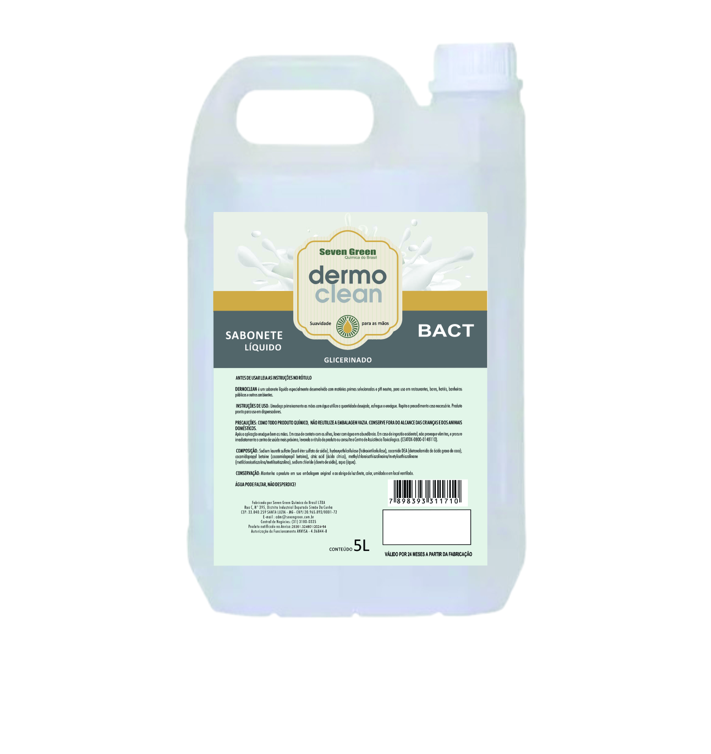 DERMOCLEAN BACT GLICERINADO – Sabonete Líquido Glicerinado para as Mãos ...